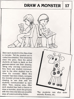 ELEMENTARY SCHOOL ENRICHMENT ACTIVITIES: DRAW A MONSTER FOLLOWING ...