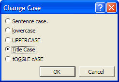 Character Formatting