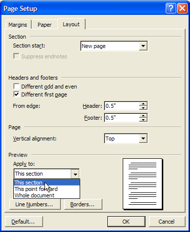 Creating Headers and Footers (a step-by-step approach)