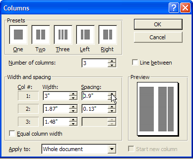 Create Newsletter-Style Columns
