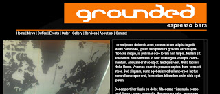 spn web design: Grounded espresso bar newry