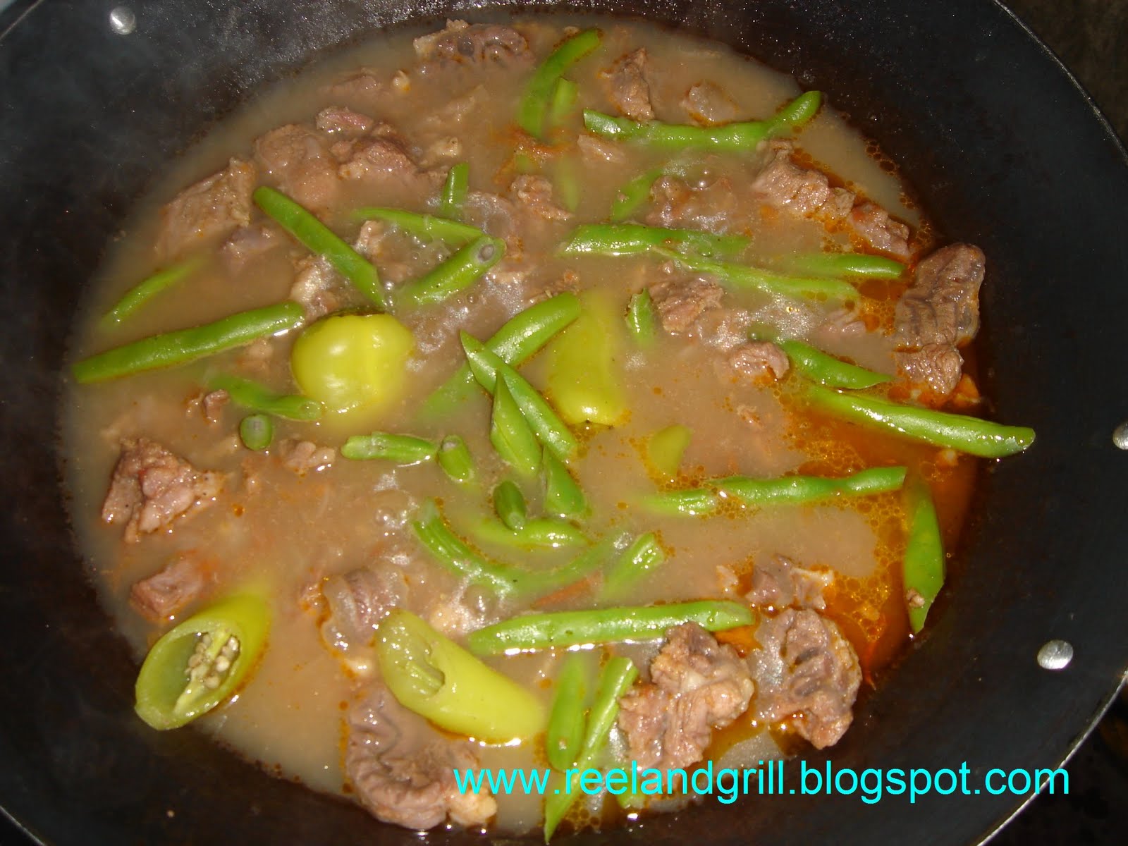 Reel and Grill: Sinigang na Baka (Beef Stew in Tamarind)