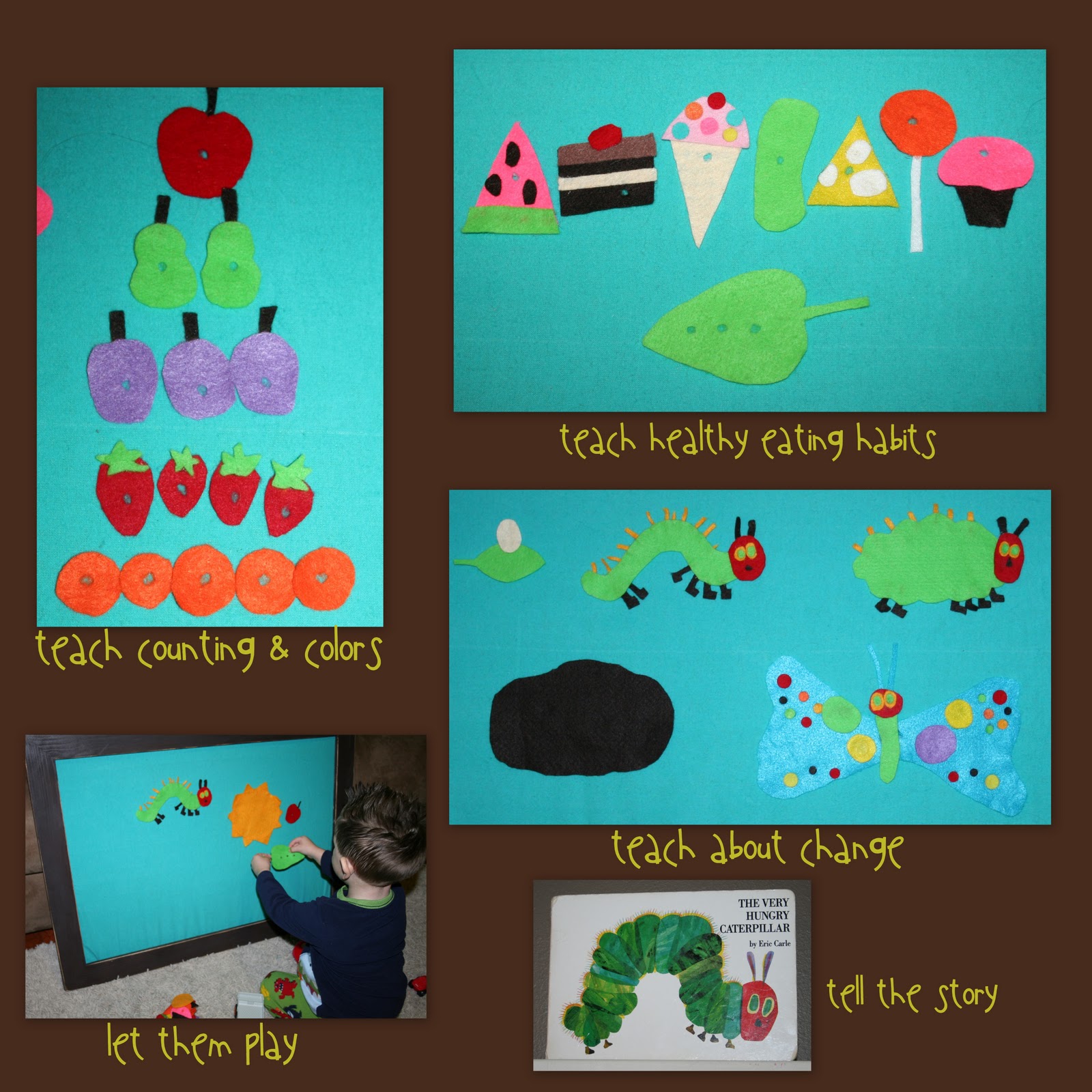Creative Juices: The Very Hungry Caterpillar felt story