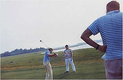 Kellys Golf History: JFK Swings Away