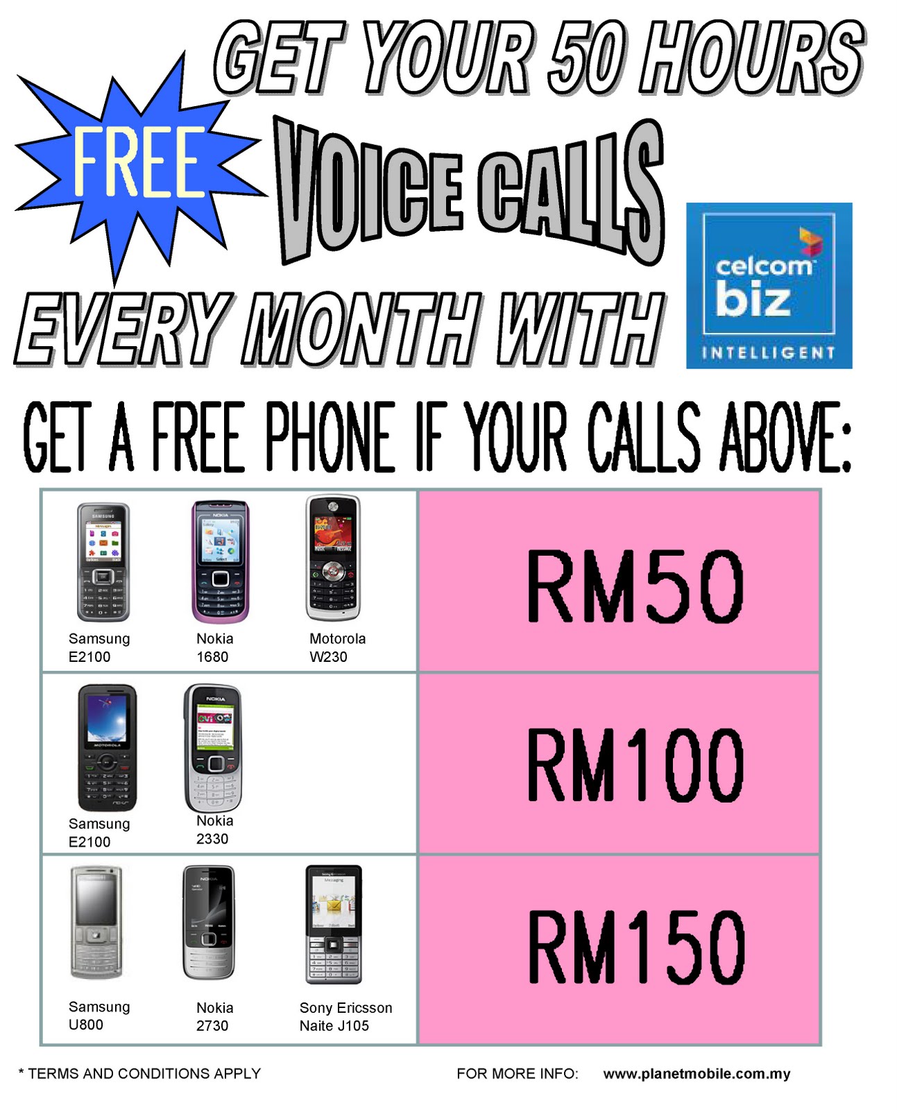 Planet Mobile - Malaysia Online Mobile Shop: GET A FREE PHONE WITH ...