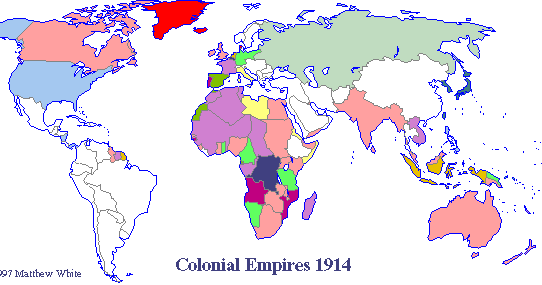 WORLD CIV: 1914 world map