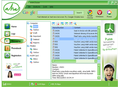 Cara isi ulang AHA Modem ~ Blog Anak Jurnalistik