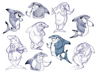 voodoo juice: Character Designs "Shark Tale" for DreamWorks