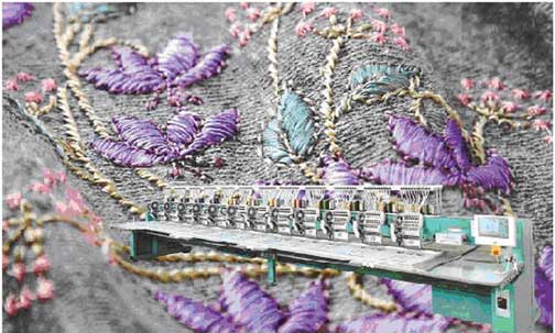 Arto`craft: Tajima Releases New TFGS Series Shuttle Hook Embroidery Machine