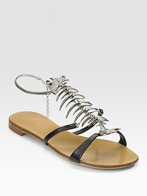 Knock Me Off: Giuseppe Zanotti Fishbone Italian Leather Sandals