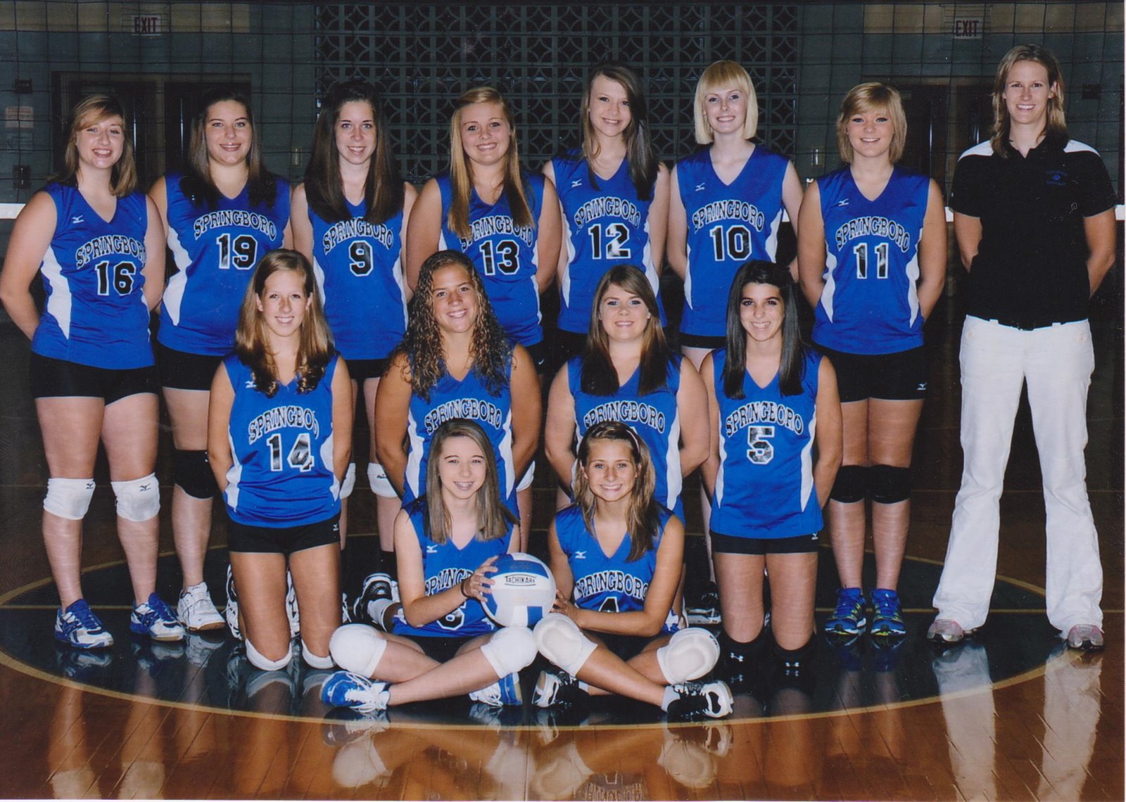 The AndyMan's Blah-Blog: Alli's Volleyball team - Springboro HS JV