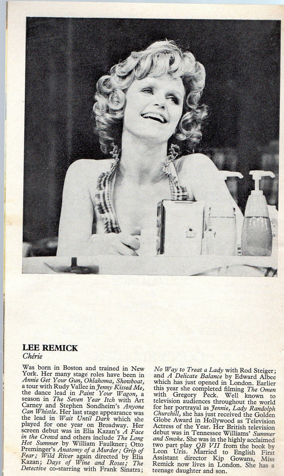 A Star Is Born: Remembering Lee Remick