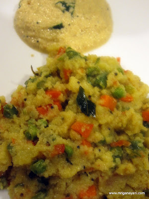 Love & Lentil: Upma Special -Veggie Rava Upma and Semiya Upma