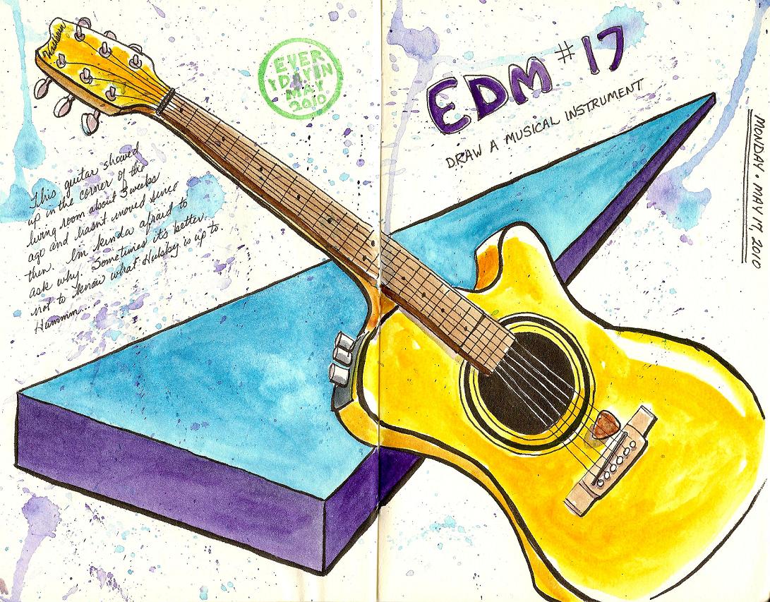 Speck's Sketch Blog: EDM #17 - Draw a Musical Instrument