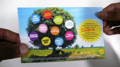 gift a treesforfree gift certificate. give a gift that keeps giving ...