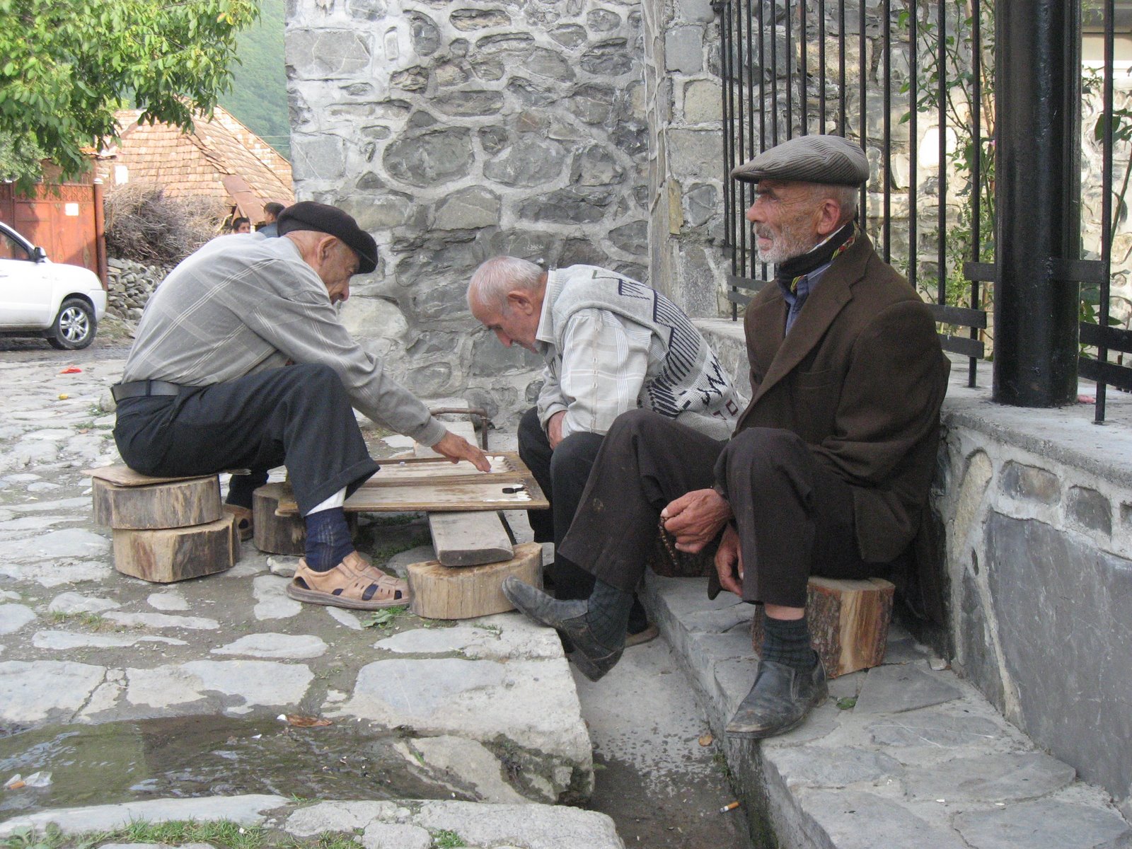 Sheki, Azerbaijan: Traditions...Backgammon...