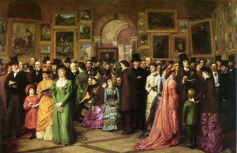 British Paintings: William Powell Frith - A Private View at the Royal ...