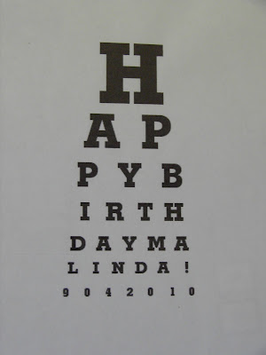 This Present Life: Personalized Eye Chart