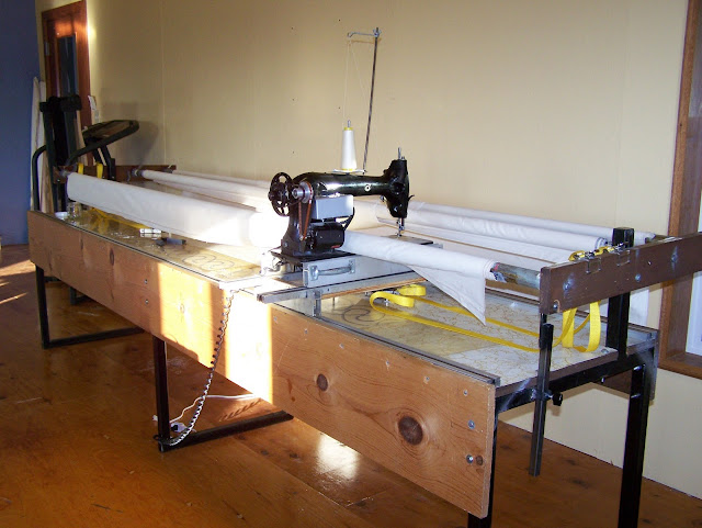 Busy Hands Quilts: Vintage Long-Arm Quilting Machine