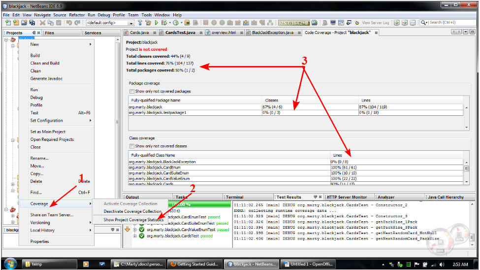 Improving Life Day By Day: Netbeans 6.9 - Adding Basic Code Coverage