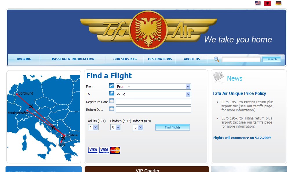 New flights from Priština