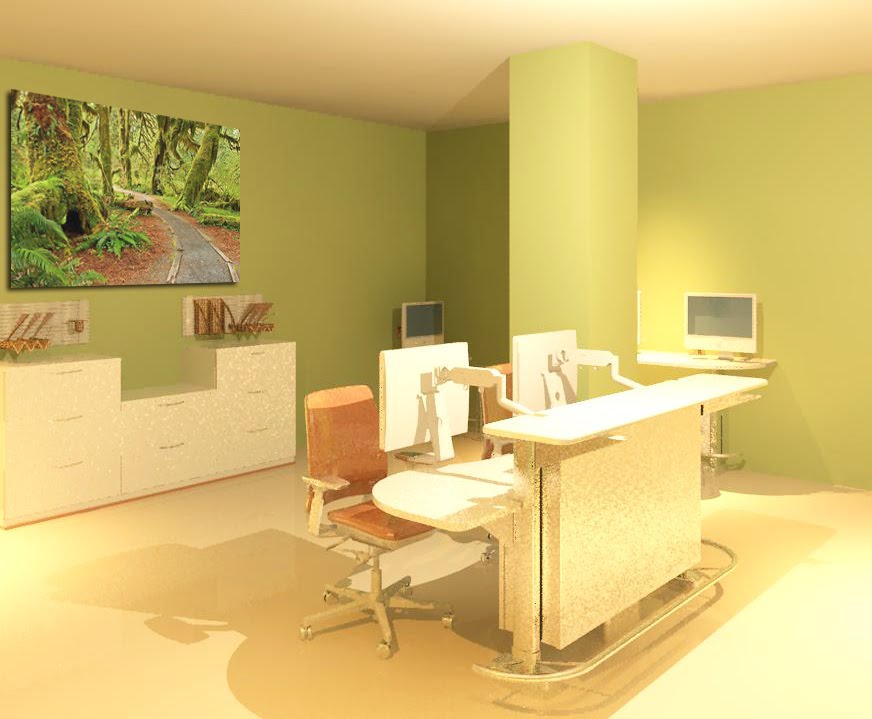 Amanda Goodrum's Senior Capstone Blog: Nurses Station Rendering