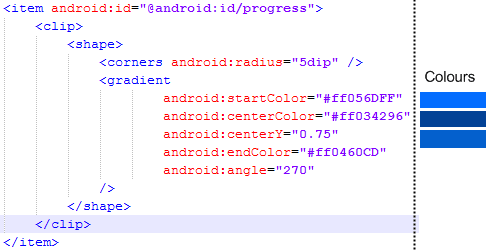 The Android Workshop Tutorial Determinate Horizontal Progressbar Theming