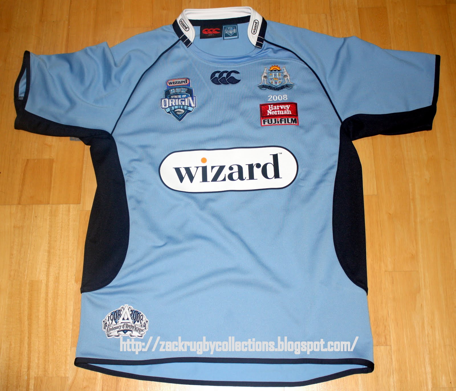 ZackRugby Collections®: NSW Blues Pro Home SS Rugby Jersey