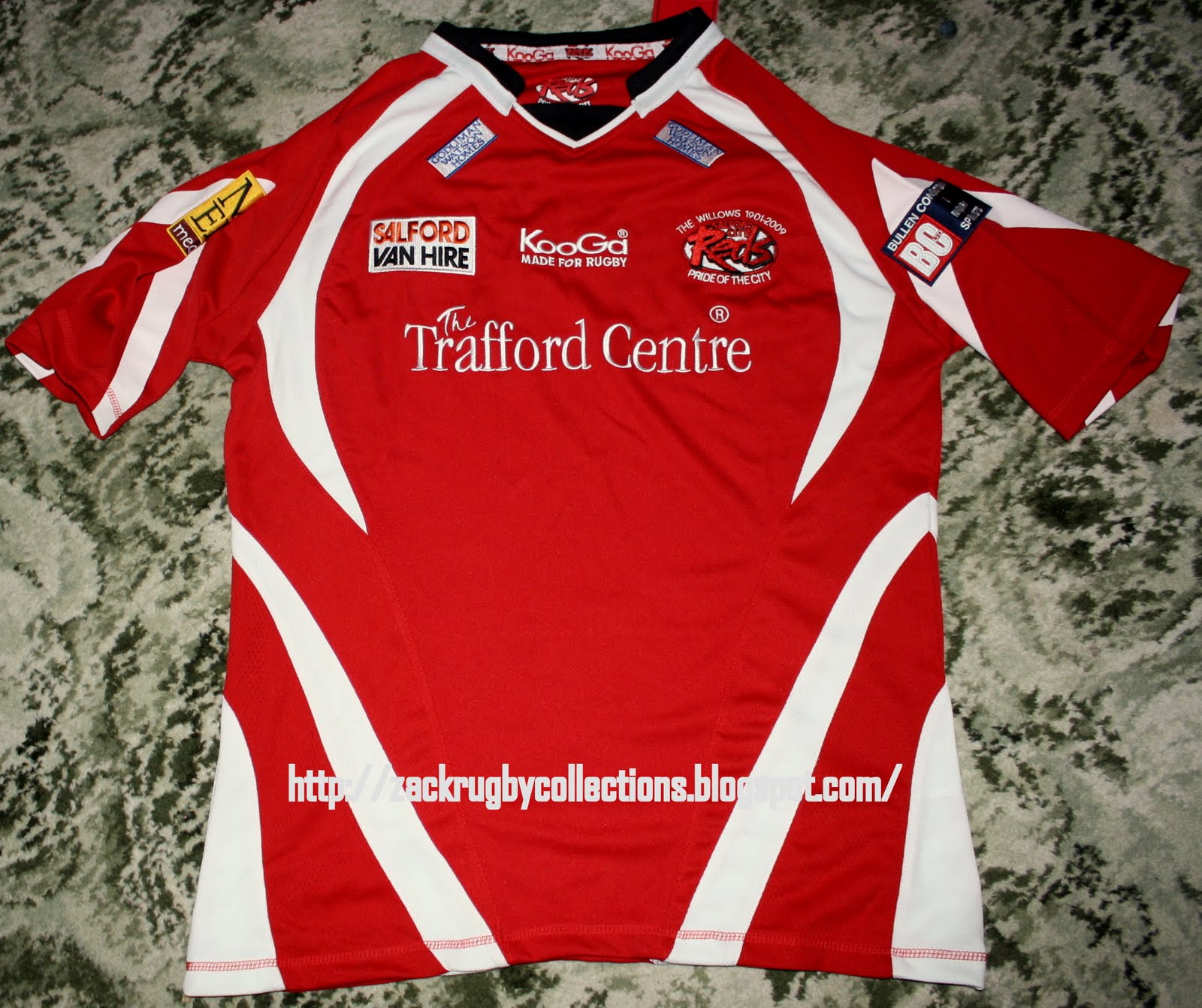 ZackRugby Collections®: Salford Reds 2008/2009 Home SS Rugby Jersey