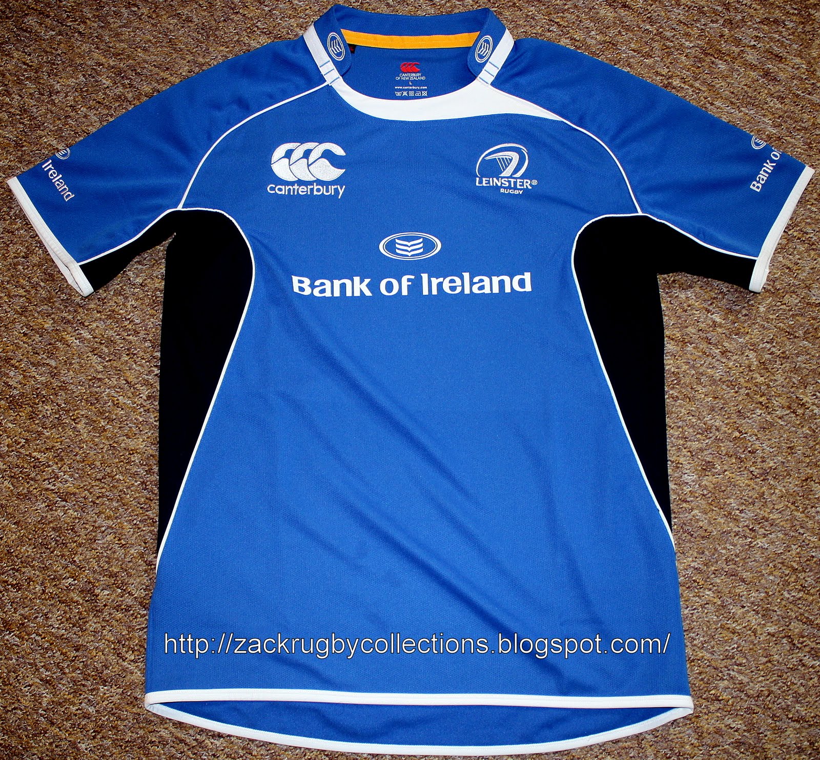 ZackRugby Collections®: Leinster Heineken Cup 2010/2011 Pro Rugby Jersey