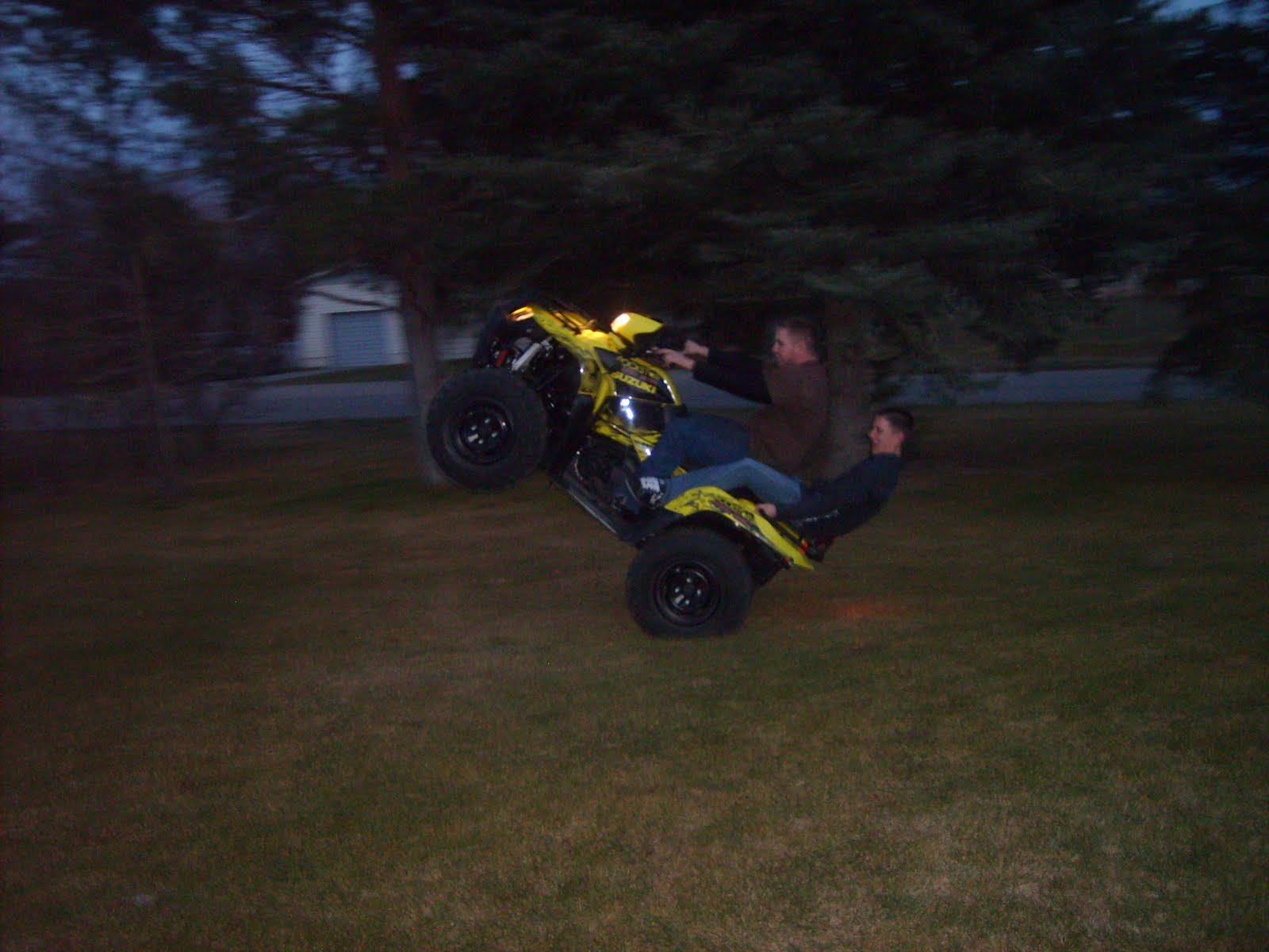 Dave, Tiff, & Afton: Four wheel fun!!