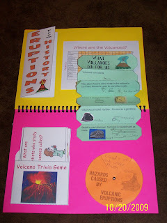 Harvest Blessings: Volcano Lapbook