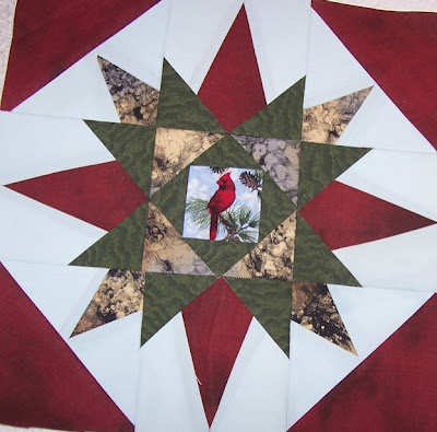 Cardinal Quilt Block