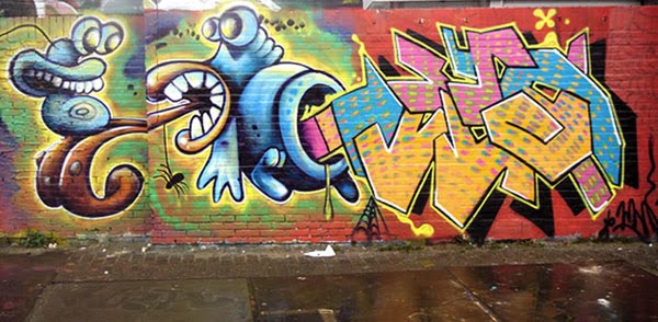 Graffiti on the wall: 5 strange graffiti characters design and meanings ...