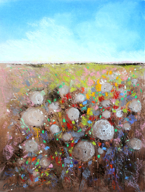 Carol Engles Art: Dandelion Field
