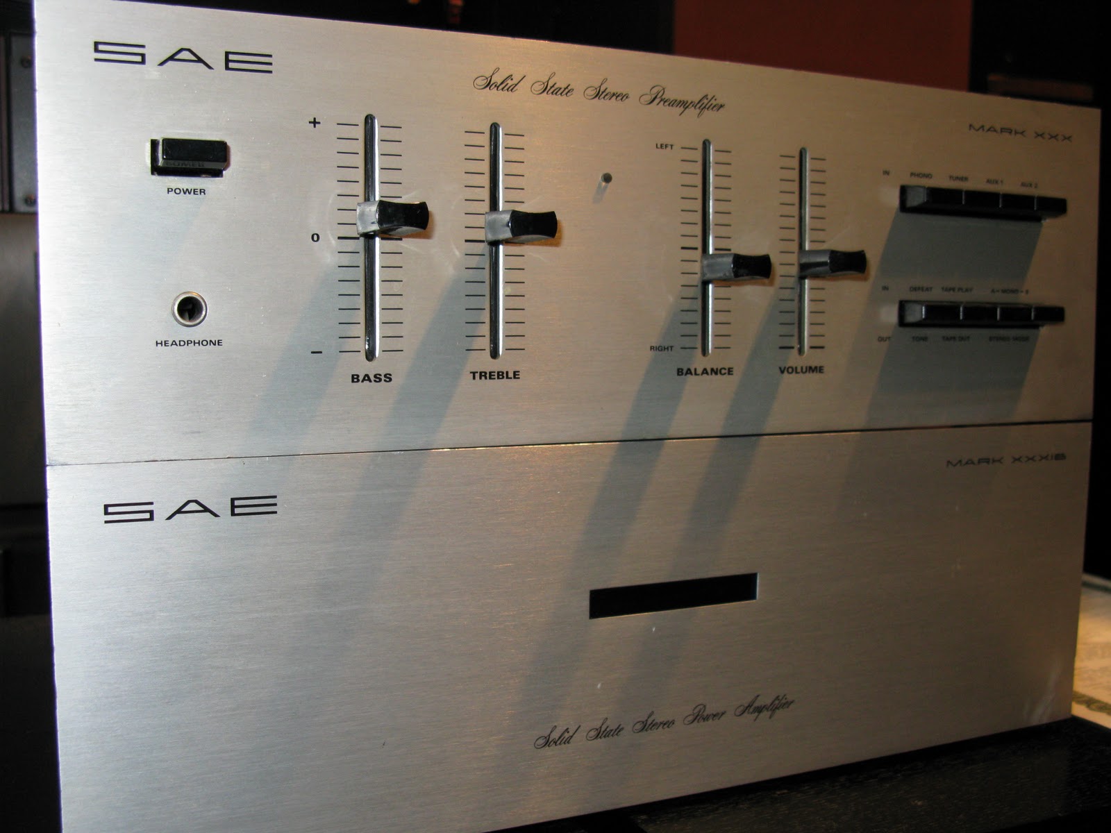 Recycled Stereo Plus: MARK XXXIB Power Amp /SAE Mark XXX Preamp