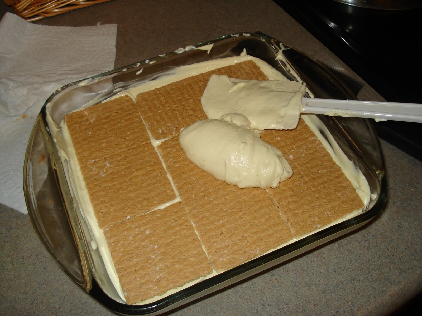 From my Kitchen: No Bake Chocolate Vanilla Eclair Cake