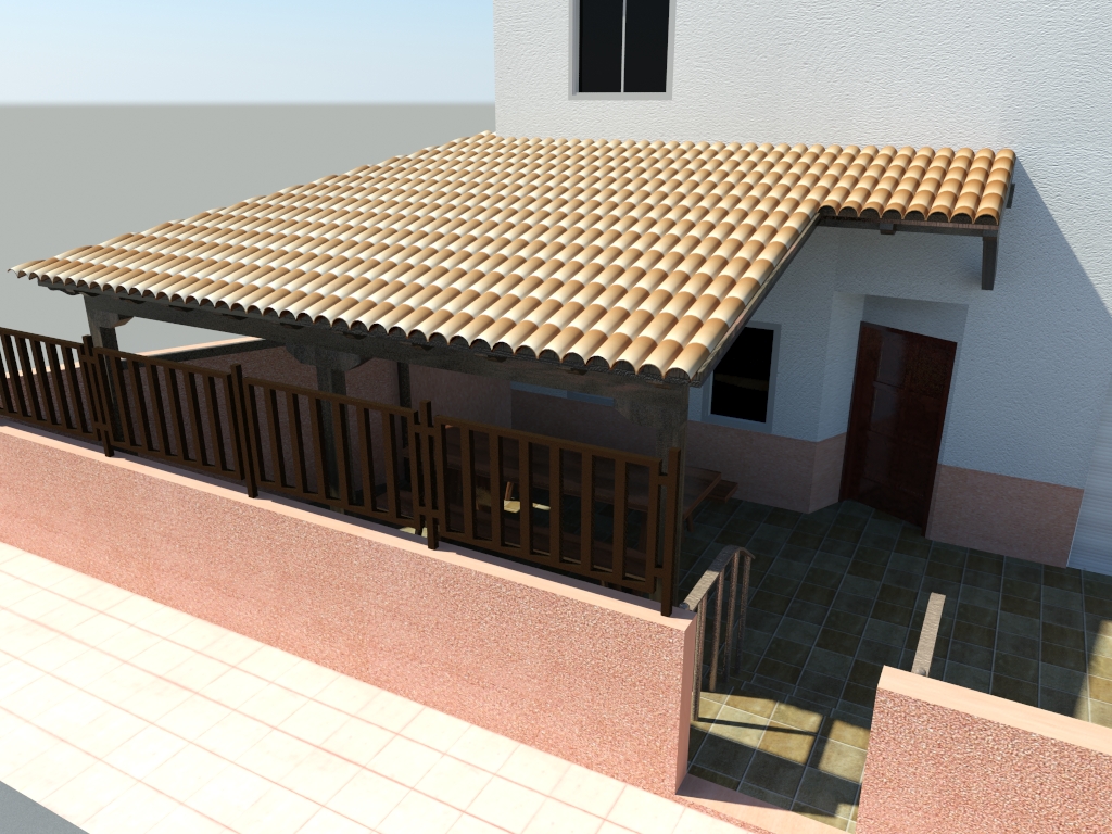 GLGinfograf: Cubierta de terraza para vivienda en Fañabé / Covered deck