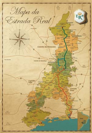 Estrada Real de Bike: Mapa
