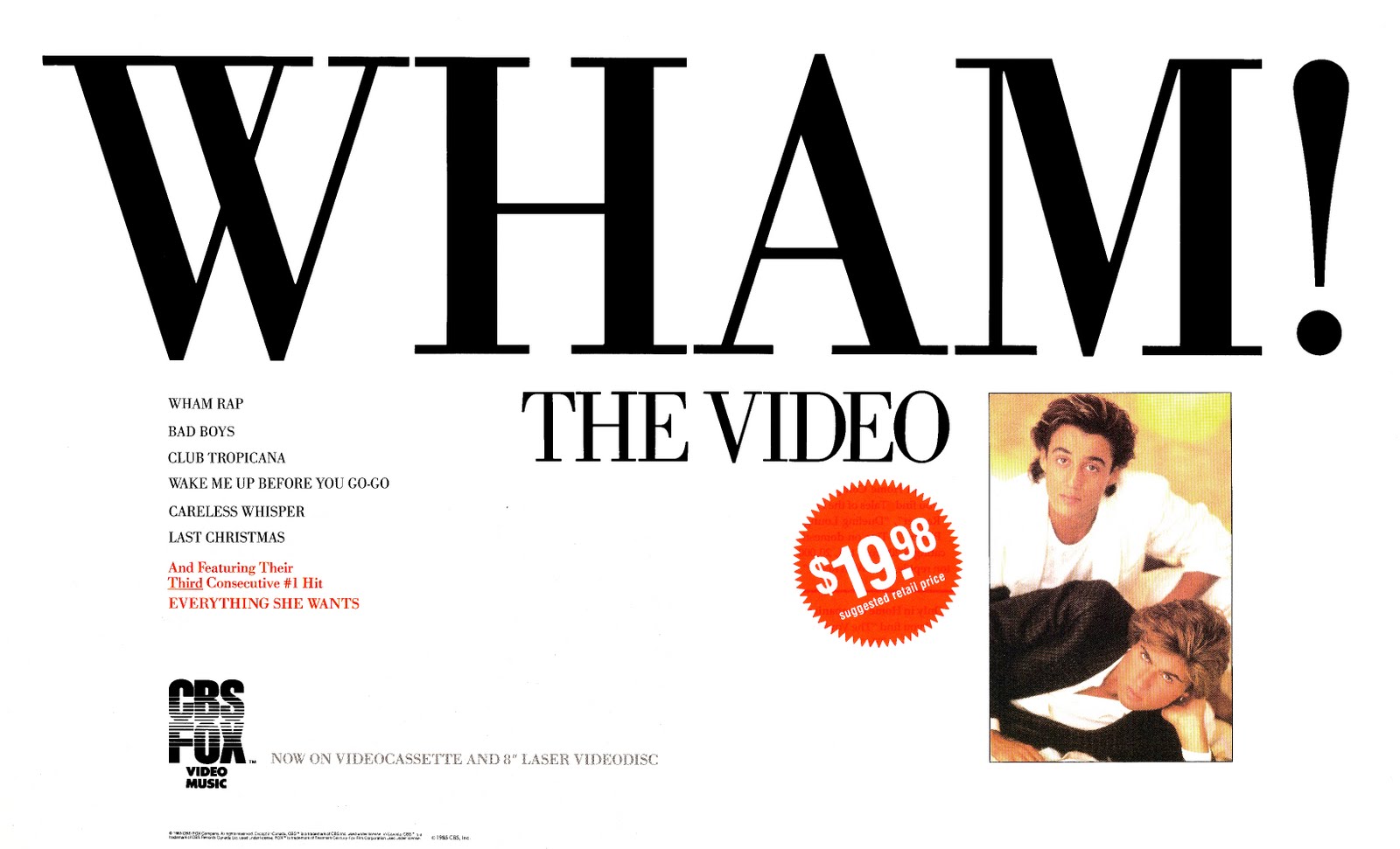 WHAM ! (Enjoy What You Do): Wham! The Video