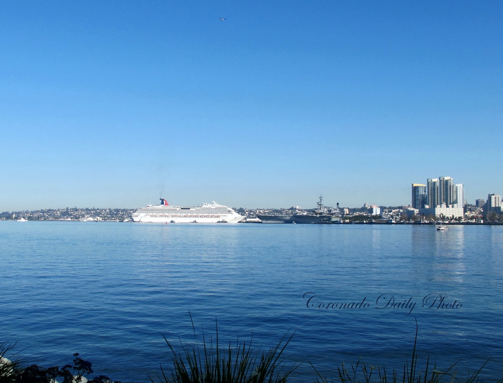 Coronado Daily Photo: Disabled Carnival Splendor Arrives