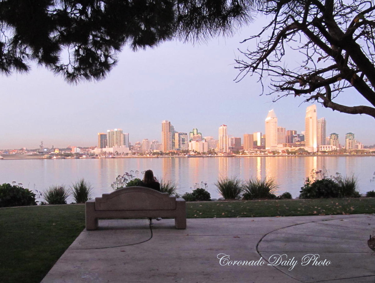 Coronado Daily Photo: Bay View Park At Sunset