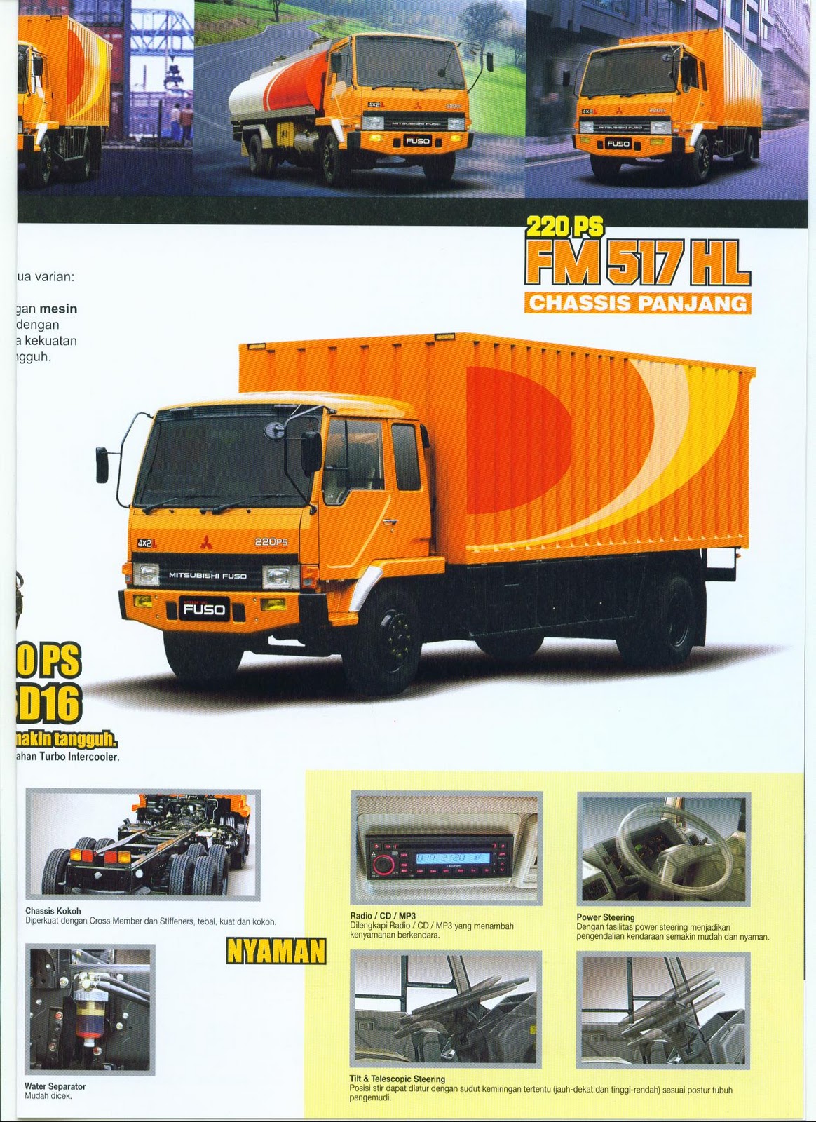 PT. MUSTIKA PRIMA BERLIAN: MITSUBISHI TRUCK FUSO FM517, 220 PS , 4X2