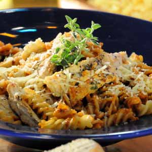 MMM Que rico: Pasta a la crema de guajillo.
