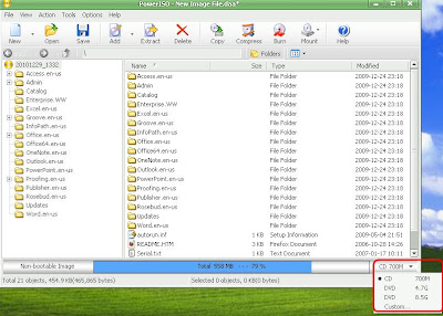 Uchiha: Membuat File .ISO (Image File) Dengan Power ISO
