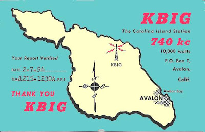 CLASSIC DJ & RADIO SCRAPBOOK: KBIG 740 AM, Avalon CA (Catalina Island)