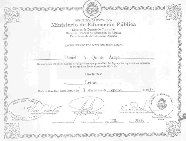 Titulo de bachiller de colegio - Imagui