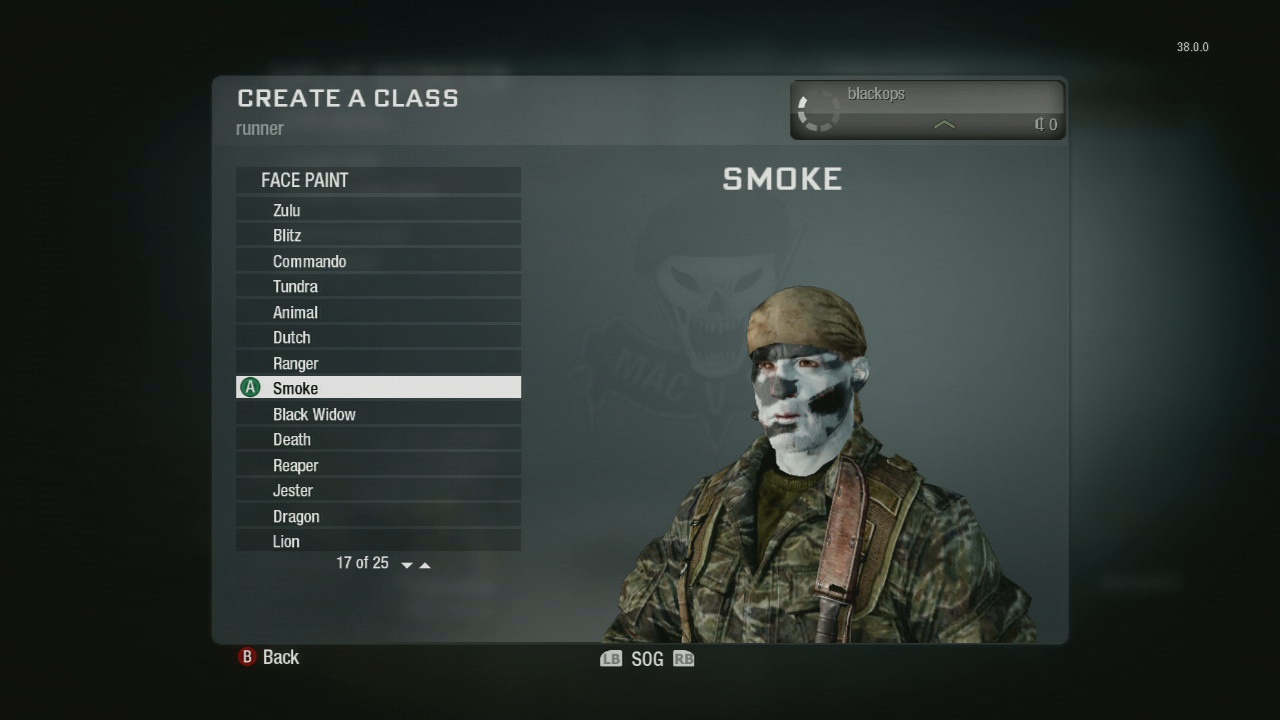 High Quality Screenshots of every Face Paint in Call of Duty Black Ops ...