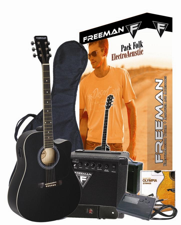 PACK FOLK ELECTROACUSTICO COLOR BK FREEMAN | AUDIO LATINOAMERICA