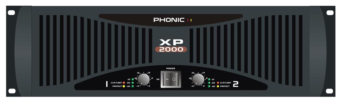 XP2000 AMPLIFICADOR DE POTENCIA PHONIC - SONIDO LATAM